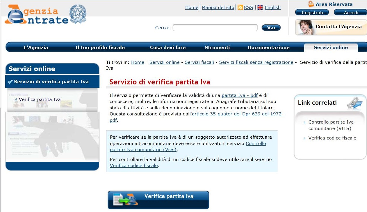 Partita IVA, verifica e controllo: programma e istruzioni Agenzia delle ... Partita IVA, verifica e controllo: programma e istruzioni Agenzia delle ...